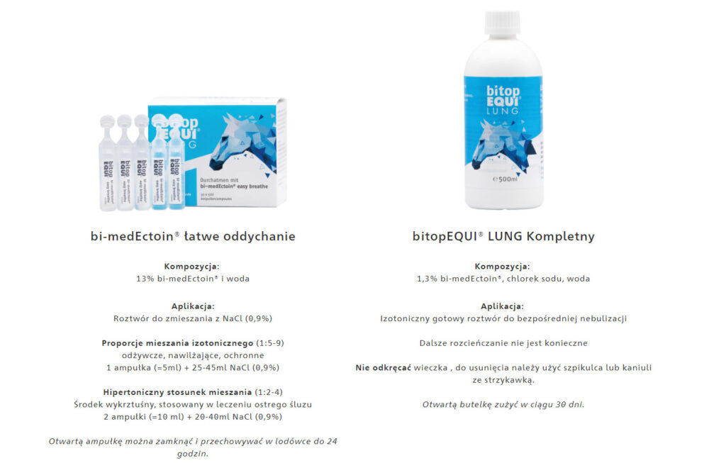 bitopEQUI® LUNG Complete 500 ml z ektoiną na alergię dla koni - Sklep NaszKonik - naszkonik.pl